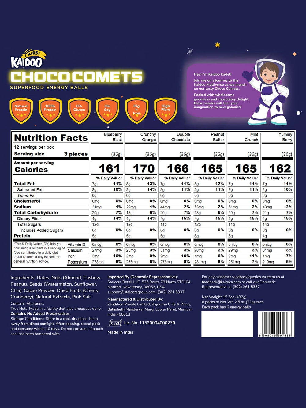 Choco Comets - Chocolate Filled Snack Balls (Variety 3 Pack) – Kaidoo Kids